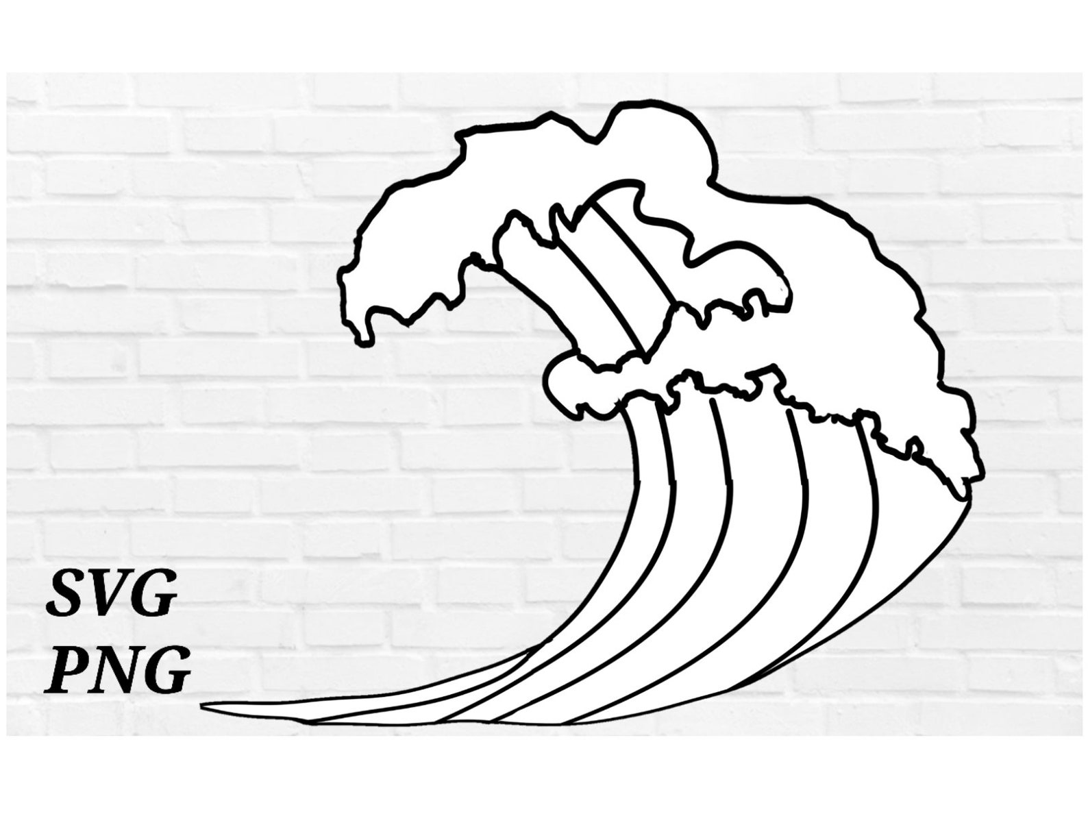 Wave Svg, Wave Vector, Wave Cut File for Cricut, Instant Download Png ...