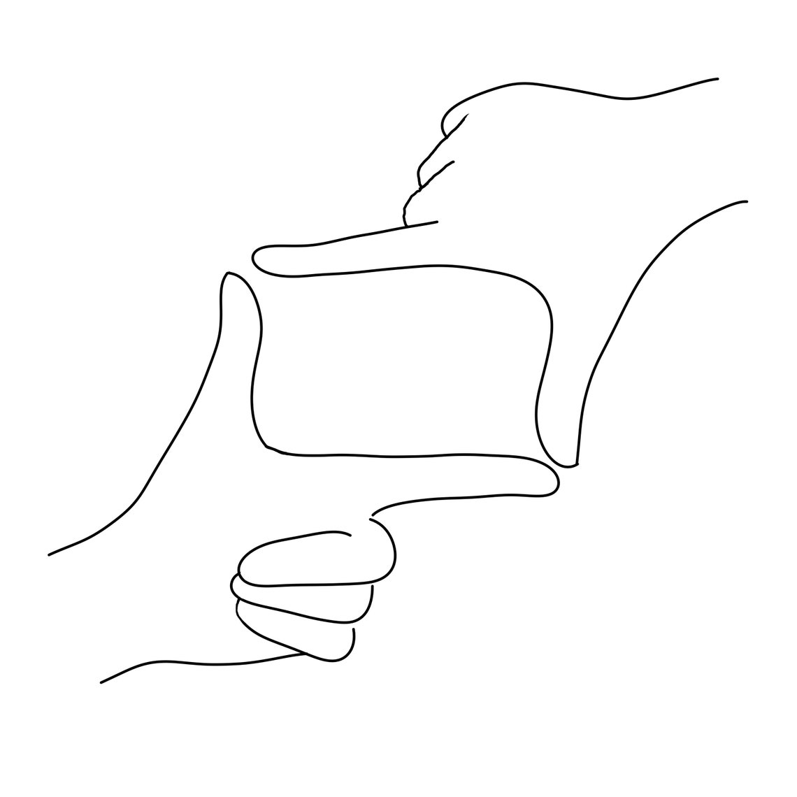 Digital Downloadable Focus Hand Gesture Artwork - Etsy