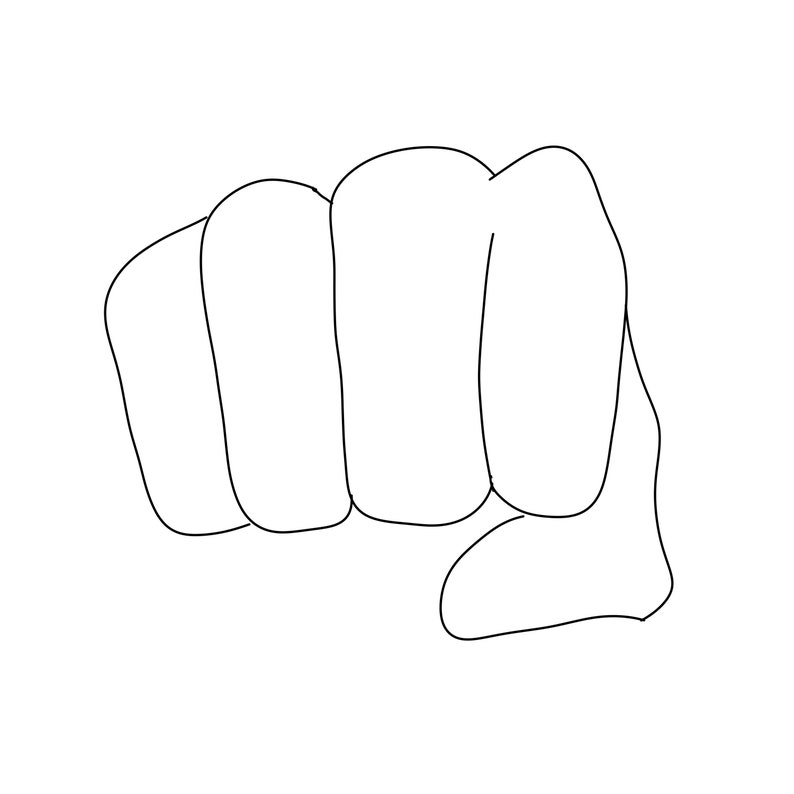 Dynamic Punch Hand Gesture SVG & PNG Design Kit digital Download - Etsy