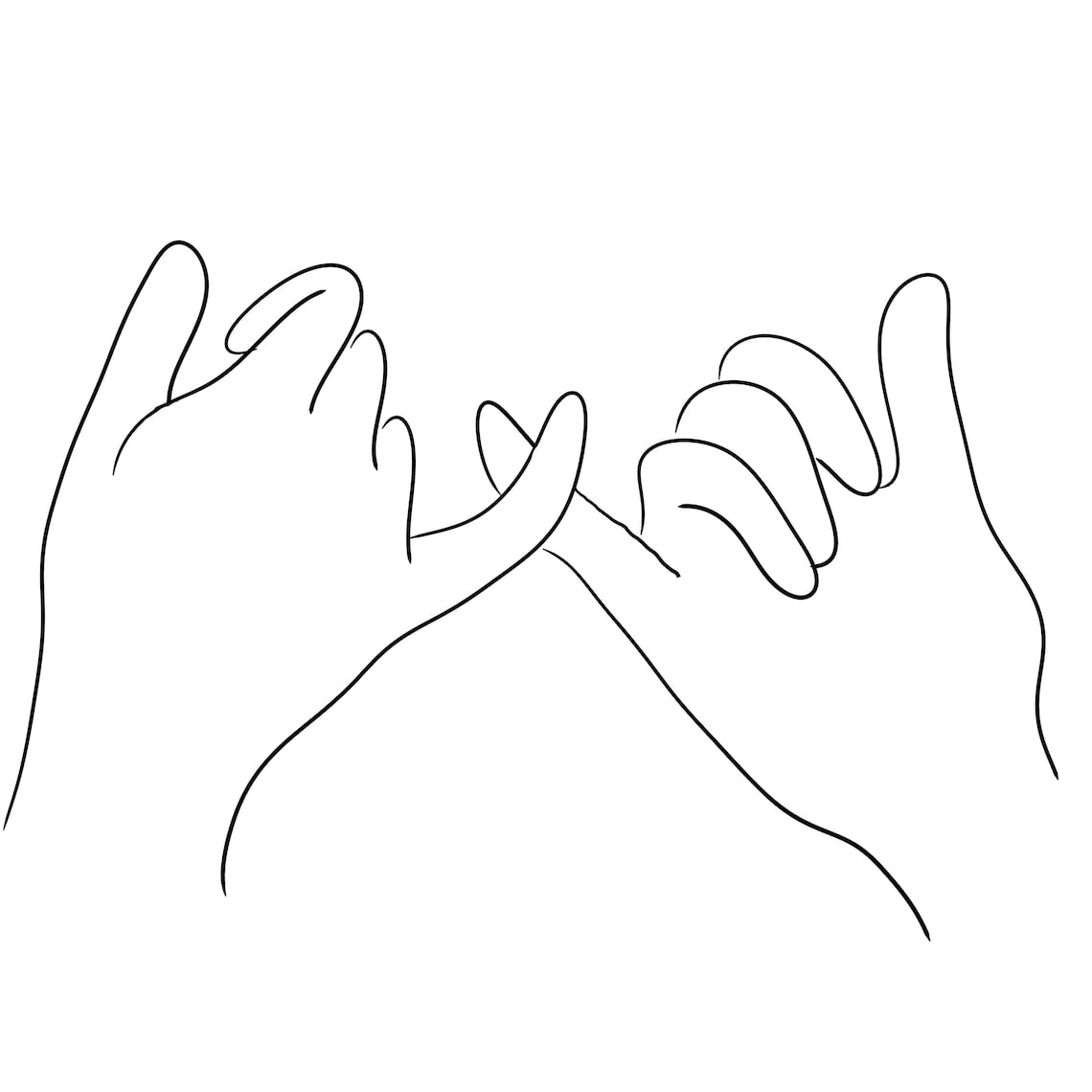 Charming Promise Gesture SVG Perfect for DIY Projects and - Etsy