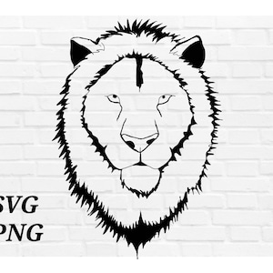 Lion Head SVG, Lion Clipart, King of Jungle Svg, Lion Vector, Cut File ...