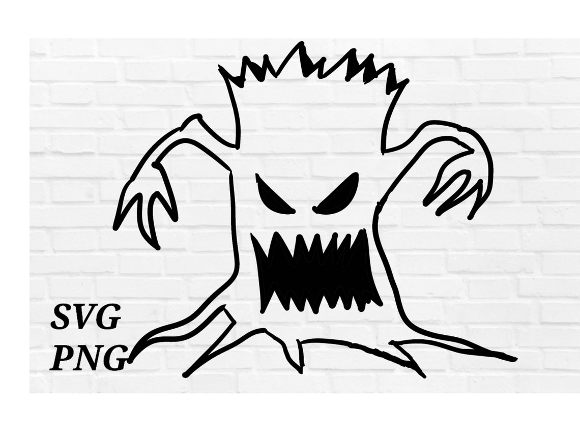 Monster Tree Png, Ghost Tree Svg, Monster Tree Clipart, Halloween, Cut ...