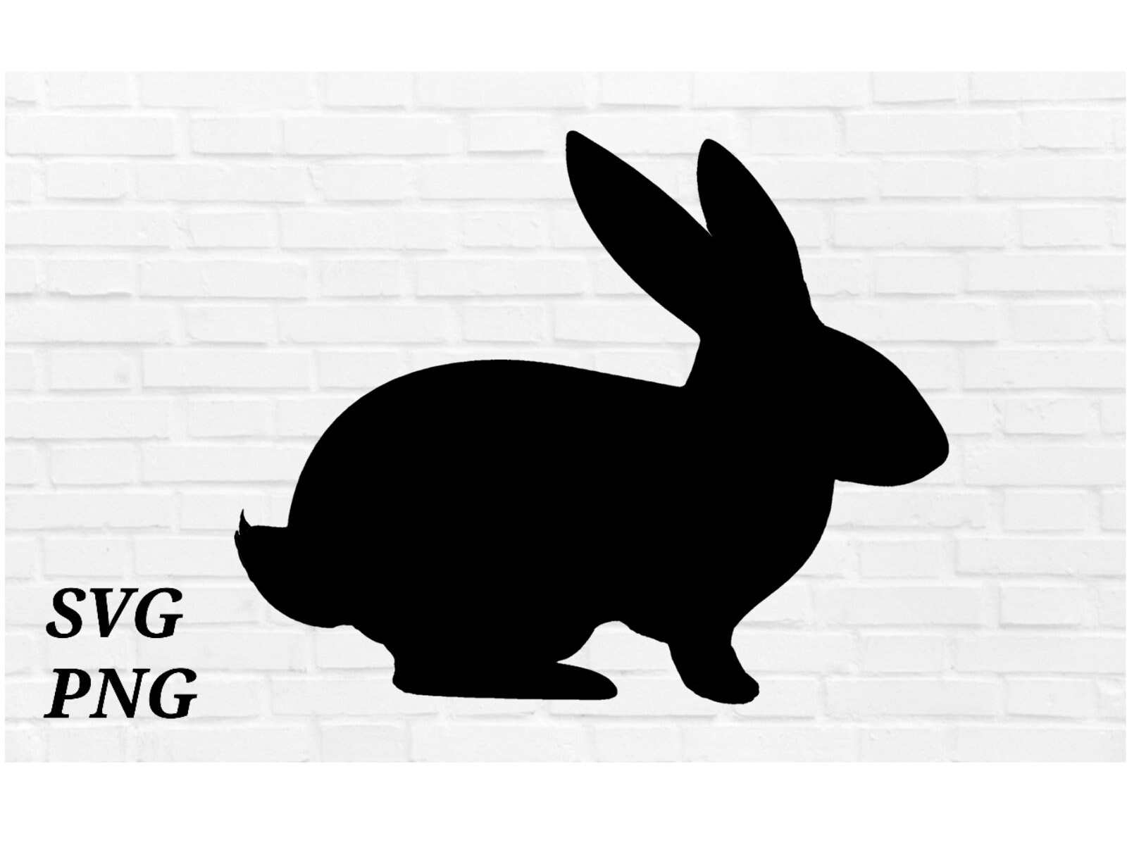 Rabbit Svg, Bunny Svg, Easter Clipart, Animal Vector, PNG Instant ...