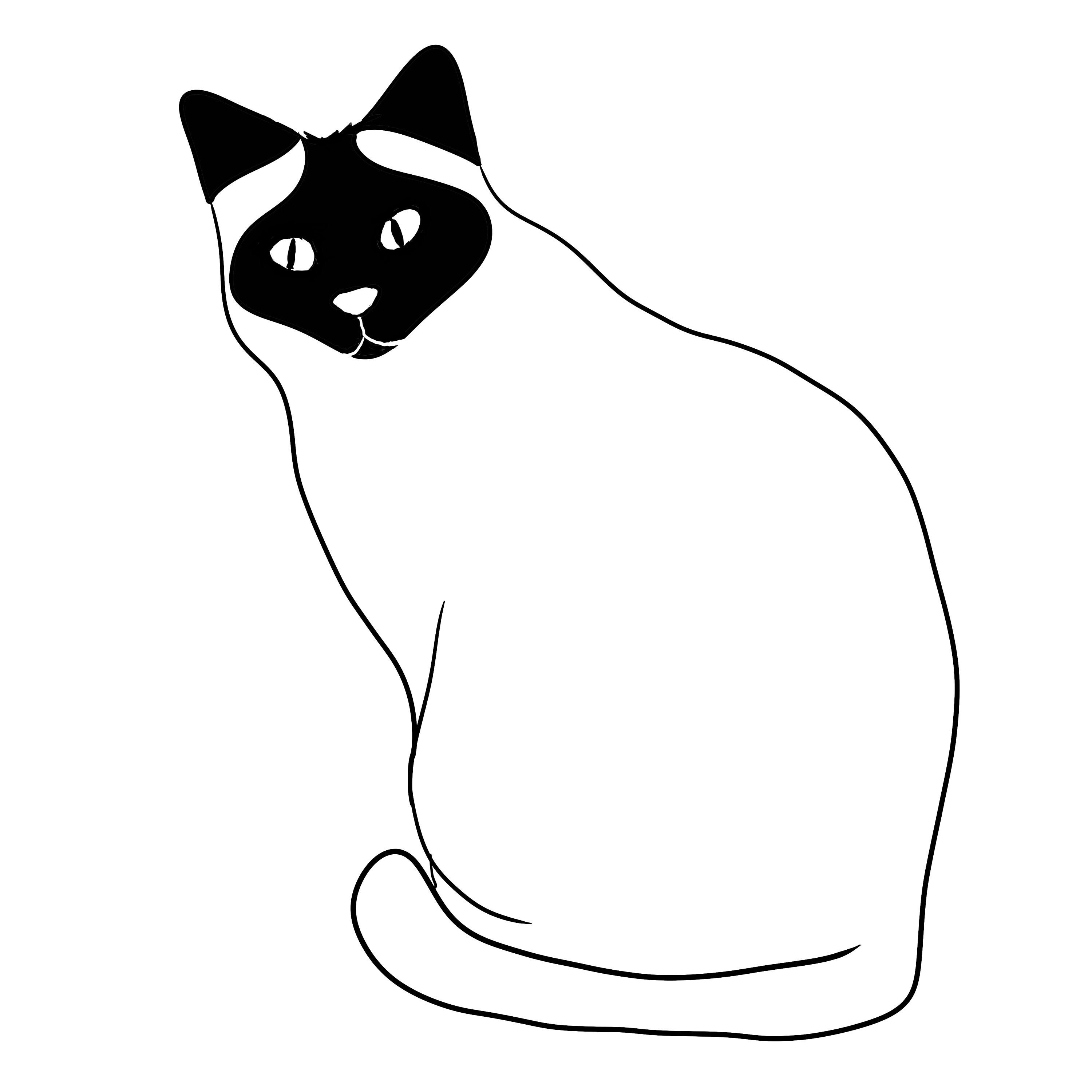 Cute Cat Perfect for Printing: Printable Digital Download SVG and PNG ...