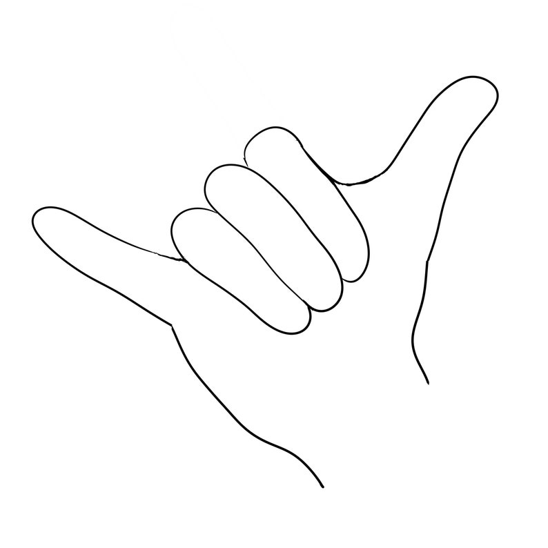 Hand Gesture Call Me Digital Download SVG PNG File - Etsy