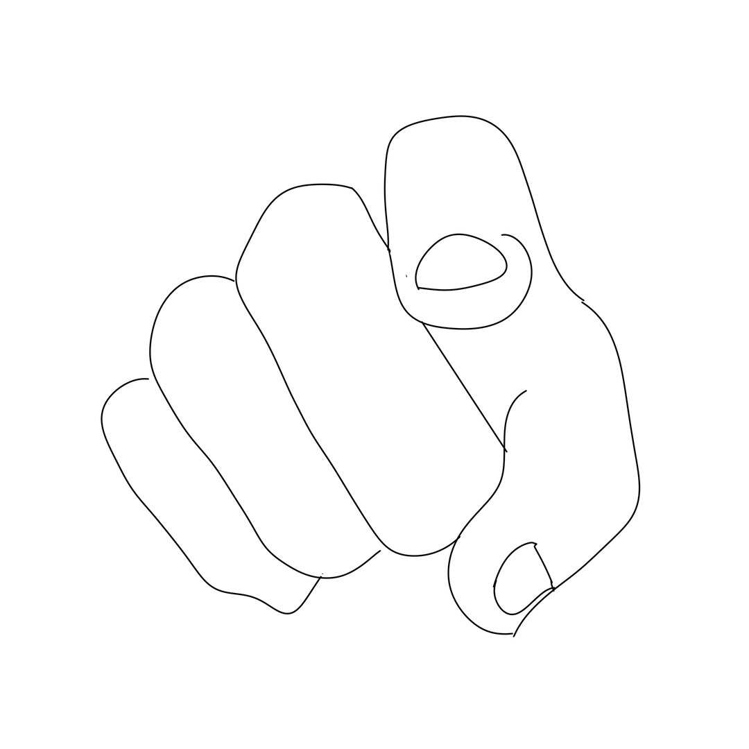 Vintage Pointing Hand Gesture Vector File Illustration - Etsy