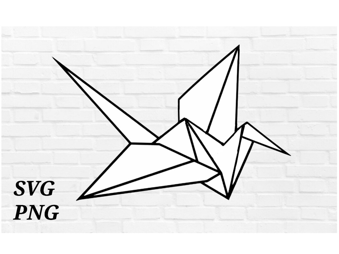 Paper Crane Svg, Paper Crane Vector, Origami Crane Clipart, Cut File ...
