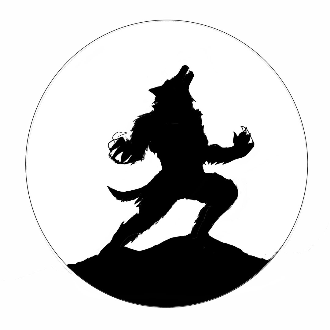 Full Moon Transformation - Digital Download of Werewolf Illustration ...
