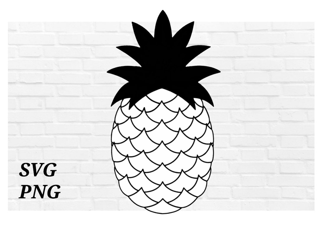 Pineapple Svg, Pineapple Vector, Fruit Svg Clipart Instant Digital ...