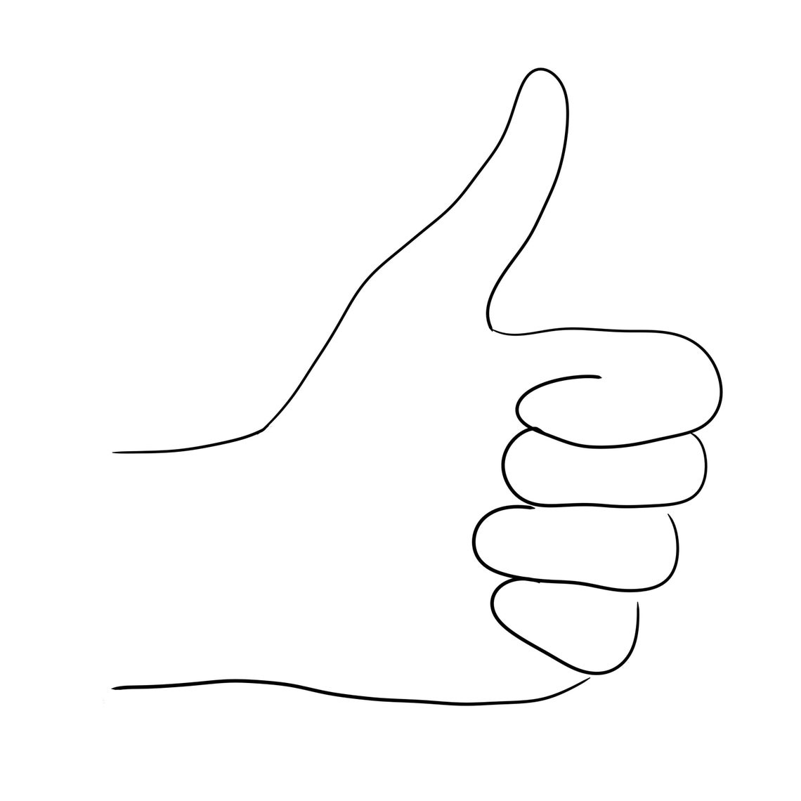 Digital Download of Thumbs up Hand Gesture in Vector File for Easy ...