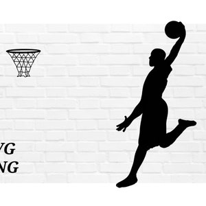 Dunk Svg, Basketball Vector, Sport Svg, Basketball Cut File for Cricut ...
