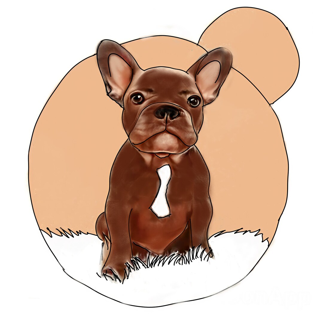 Digital Puppy Portrait Personalized Digital Pet Art, Perfect Gift for ...
