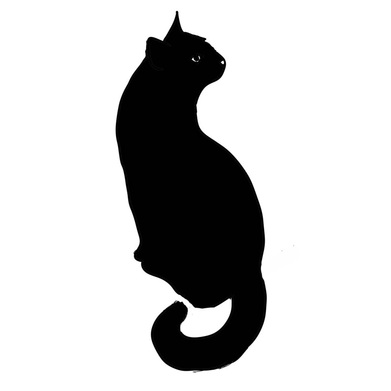Black Cat Decor: Printable SVG and PNG Files for Cat Lovers - Etsy