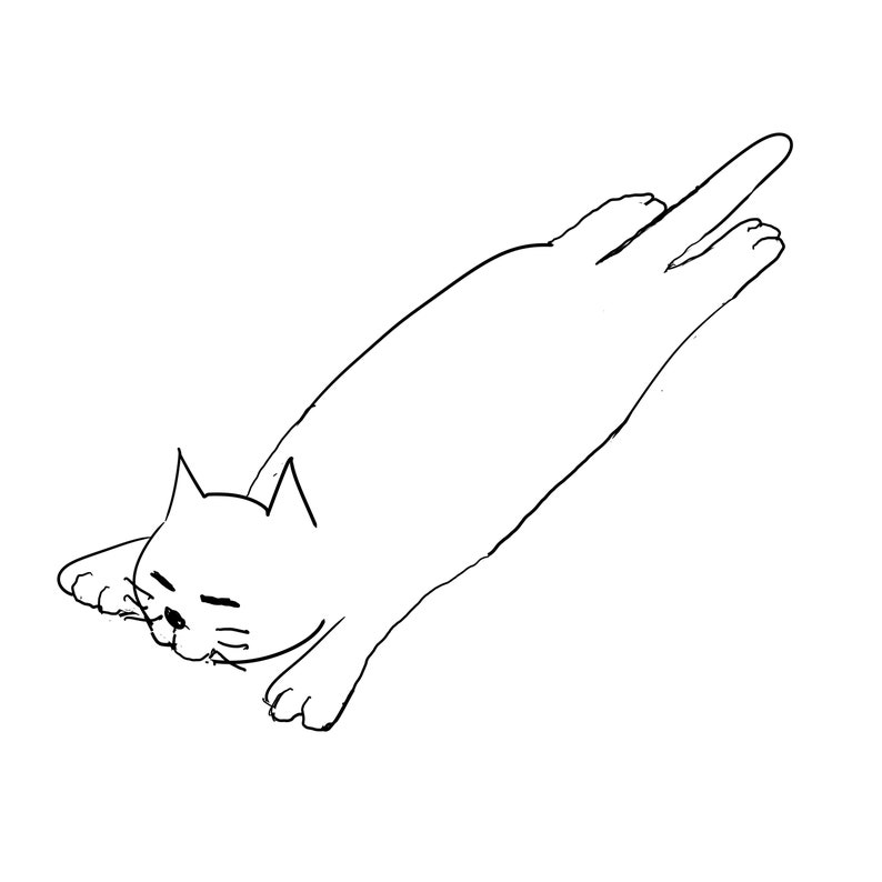 Lazy Cat Nap Time: Digital SVG Cut File Perfect for Crafting, DIY ...