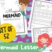 Mermaid Letter Tracing Book: 52 Printable Pages of Alphabet Handwriting ...