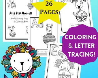 Kids Handwriting Practice Teach Your Child How to Write - Etsy