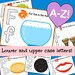 27 Play-dough Mats for Upper and Lower Case Alphabet Letters: Great for ...