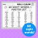 10 Roll & Color Sight Word Worksheets: Color by Sight Word, Learn Sight ...