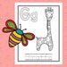 Animal Letter Tracing & Coloring Book: 78 Pages of Alphabet - Etsy