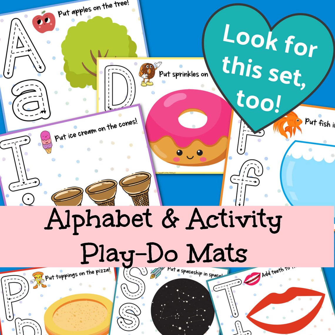10 Play-dough Mats for Numbers 1-10: Learn Numbers and - Etsy