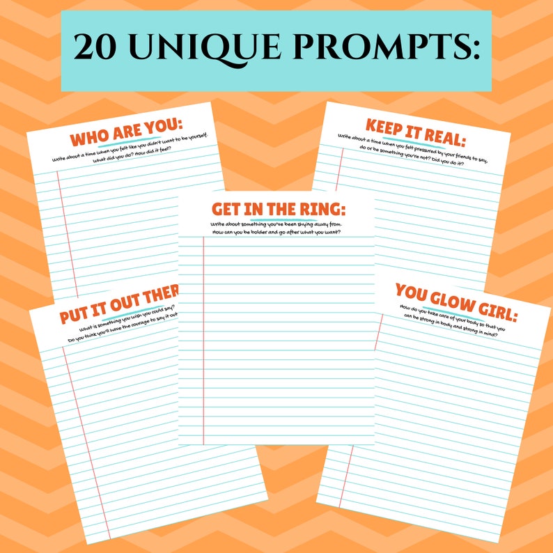 20 Reflective Writing Prompts for Teens, Encourages Self-esteem & a ...