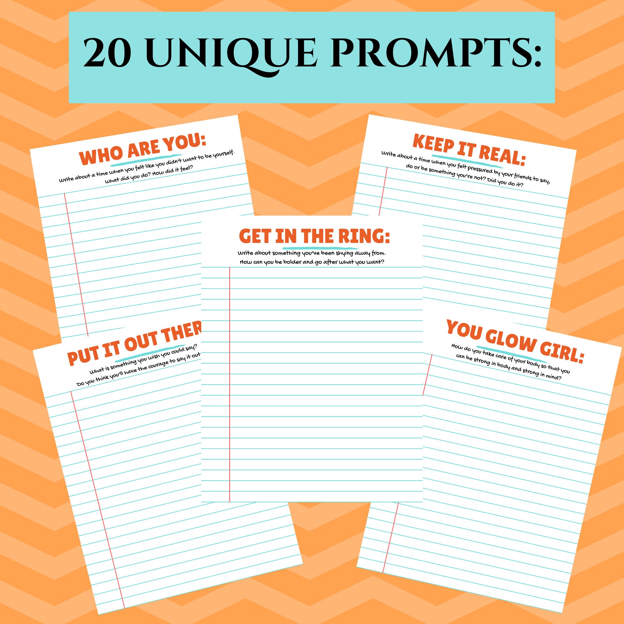 20 Reflective Writing Prompts for Teens, Encourages Self-esteem & a ...