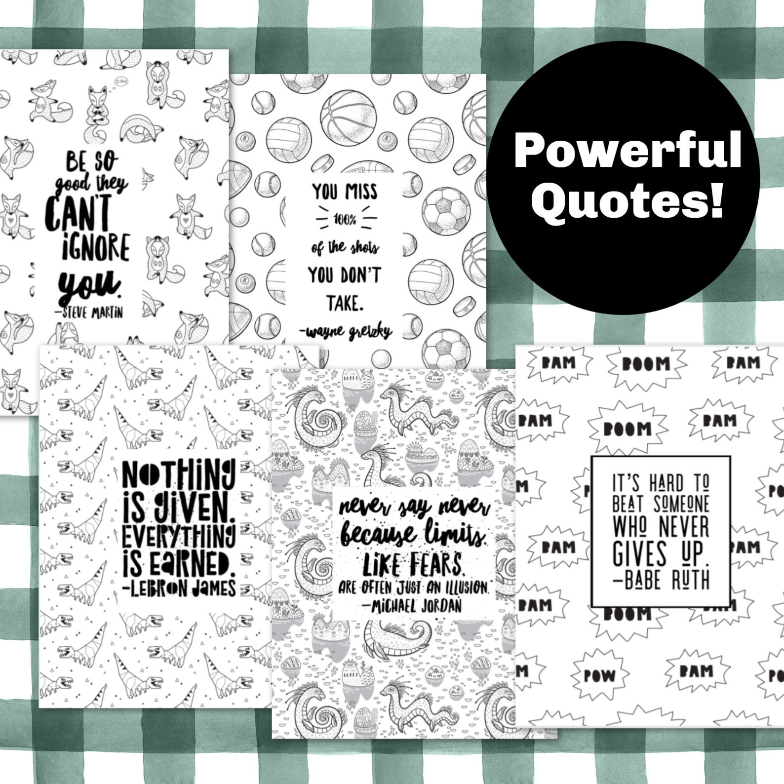 20+ Empowering Coloring Pages, Printable Positive Messages for Kids ...