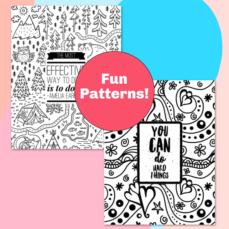 25 Empowering Coloring Pages, Printable Positive Messages for Kids ...
