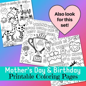 3 Teacher Appreciation Gift Coloring Pages for Kids - Etsy