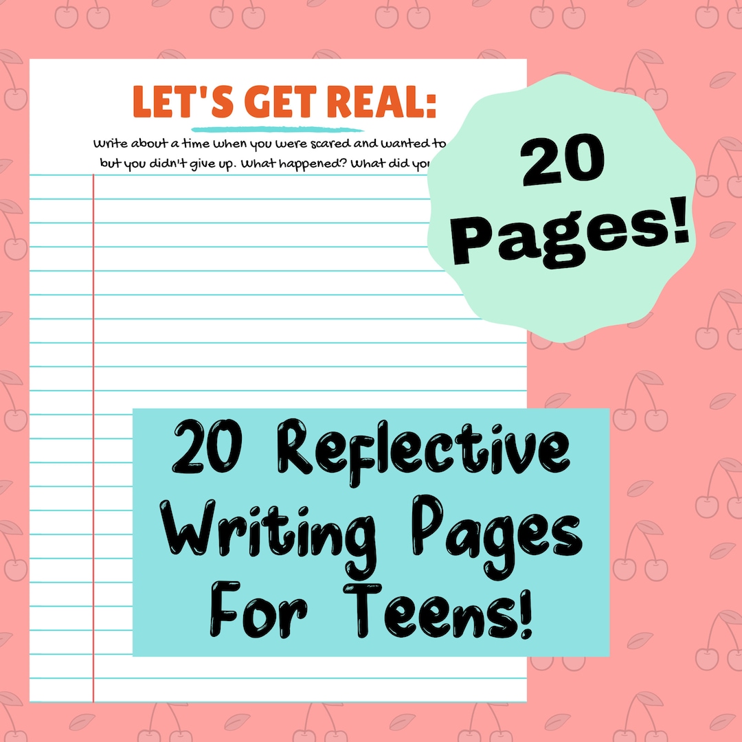 20 Reflective Writing Prompts for Teens, Encourages Self-esteem & a ...