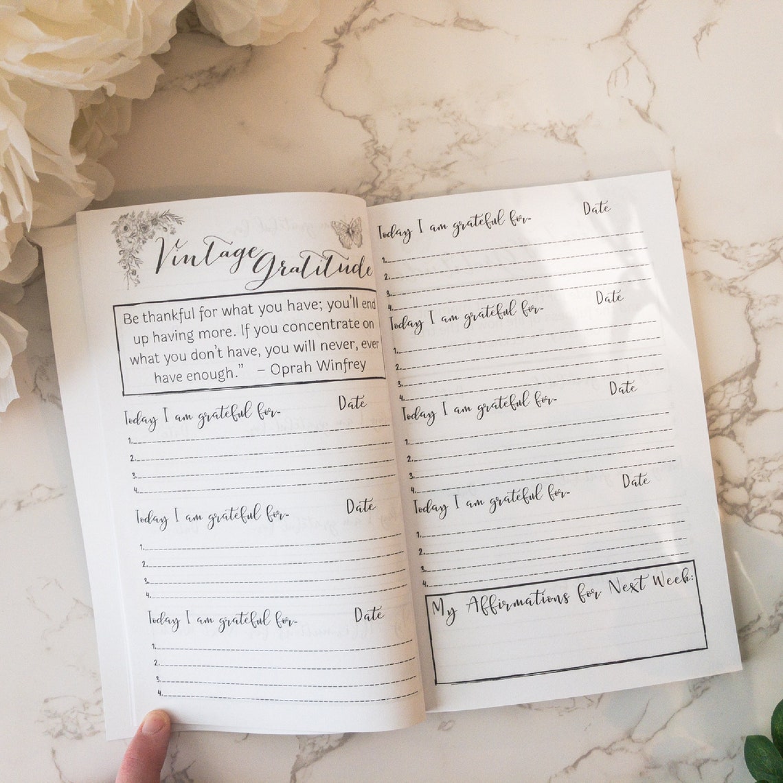 Vintage Gratitude: A 52-week Gratitude Journal With | Etsy