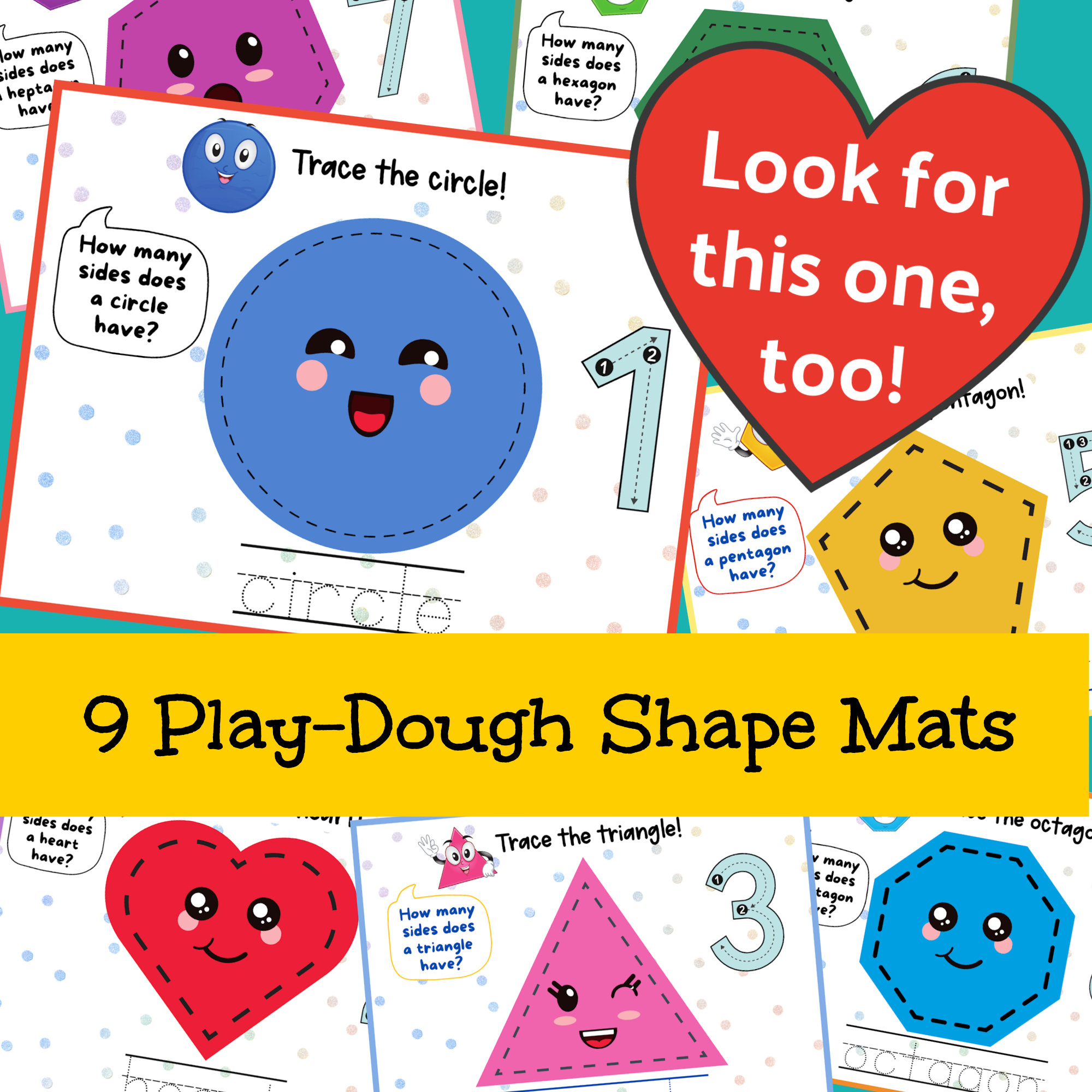 10 Play-dough Mats for Numbers 1-10: Learn Numbers and - Etsy