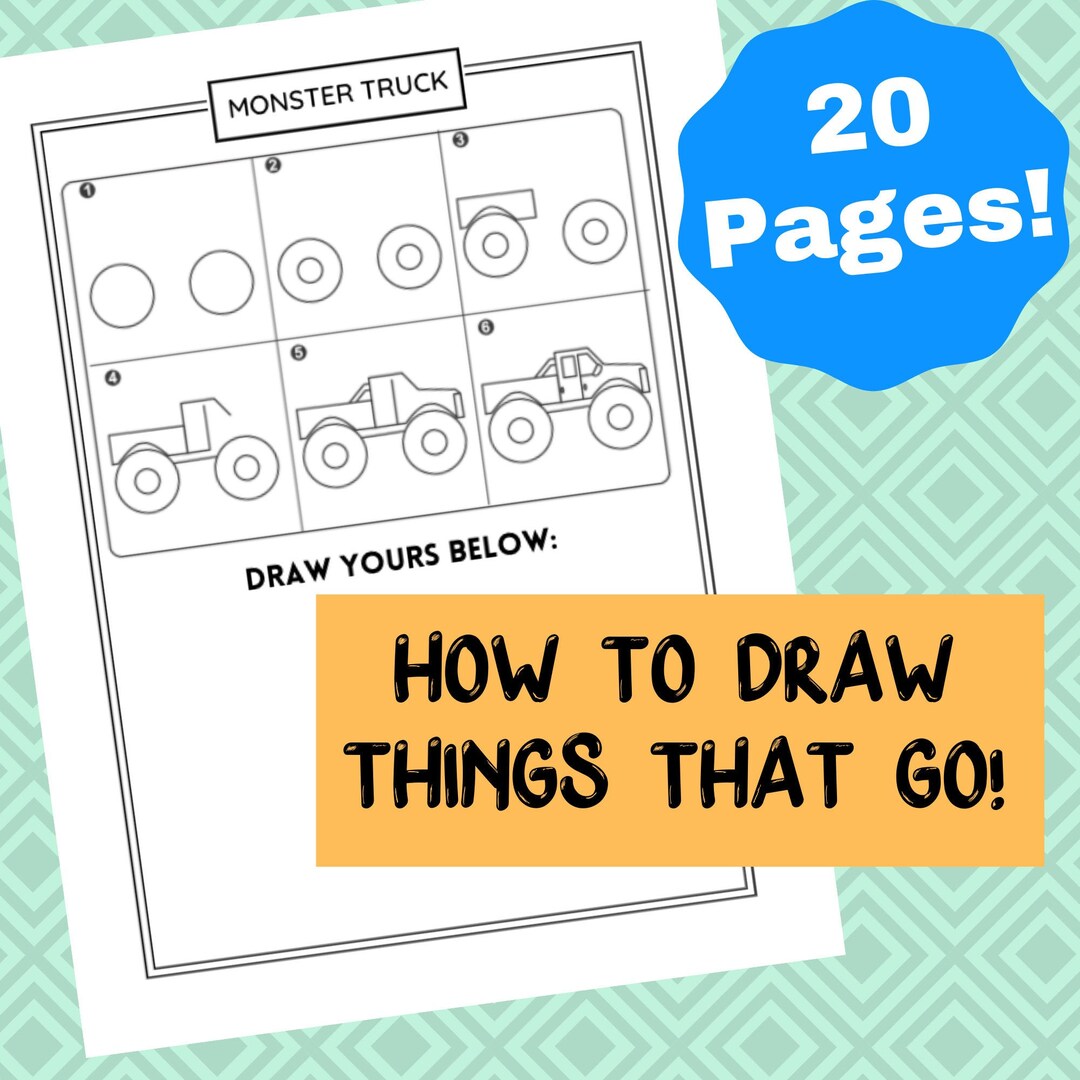 20 How to Draw Automobiles for Kids: Step-by-step Drawing Pages, How to ...