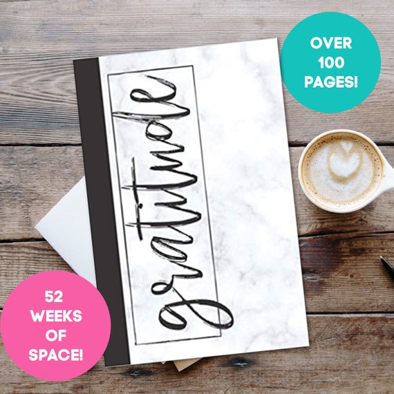 Marble Year of Gratitude: A 52-week Gratitude Journal With - Etsy