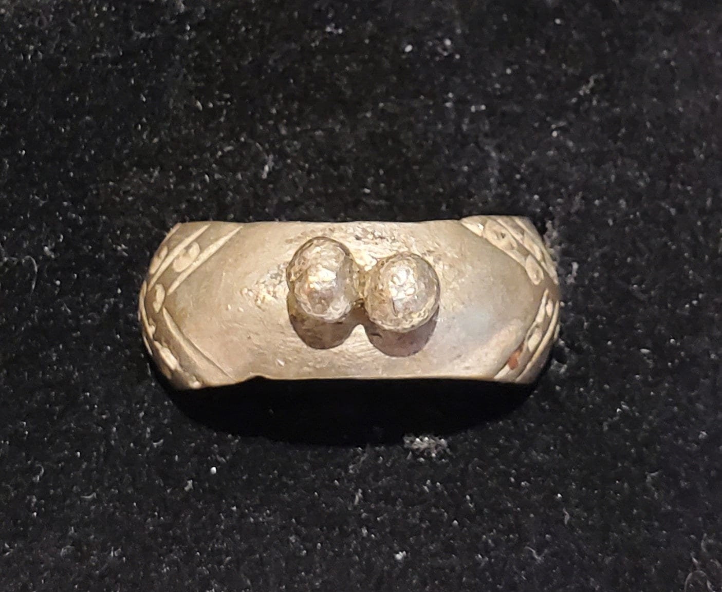 Antique Silver Ethiopian Wedding Ring Size 9.5 Tribal Jewelry Hand ...