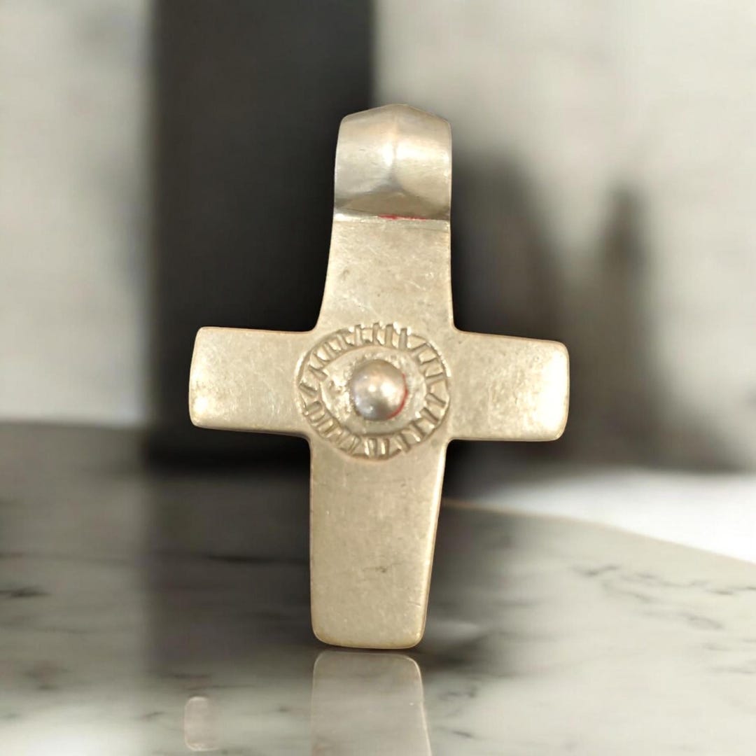 Antique Ethiopian Christian Silver Cross Pendant,amulet Pendant,genuine ...