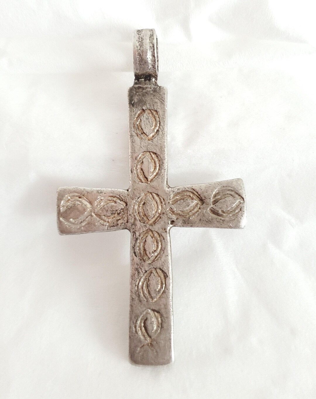 Antique Ethiopian Christian Silver Cross Pendant,amulet Pendant,genuine ...