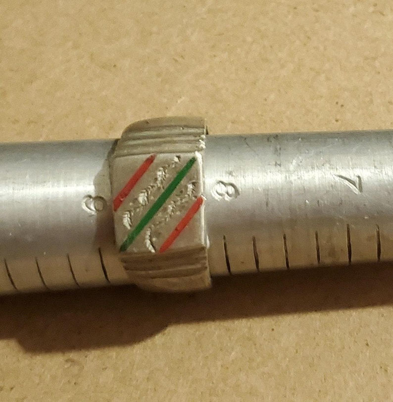 Antique Tuareg Elevated Engraved Table Silver Ring Size 8.5, Tuareg ...