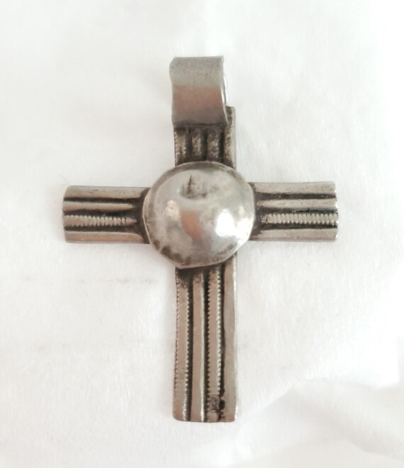 Antique Ethiopian Christian silver cross pendant,Amul… - Gem