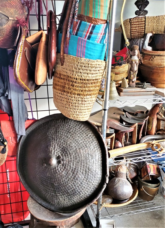 Wicker And Leather Shields