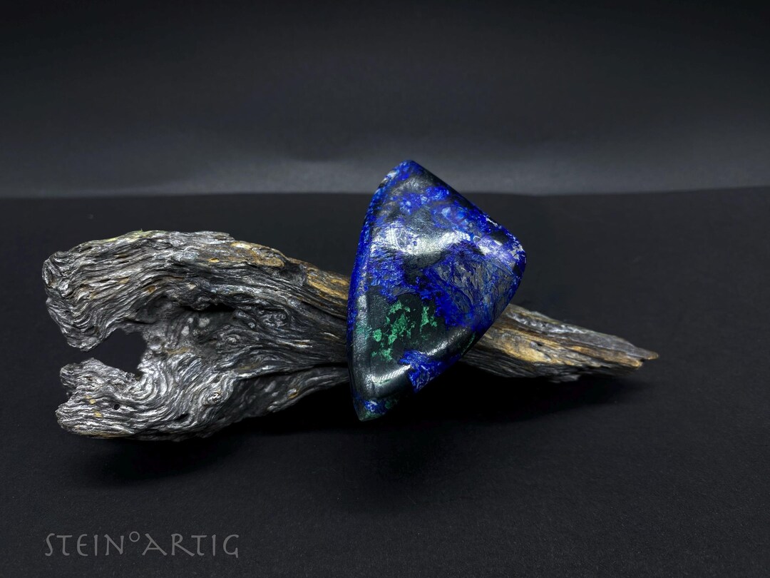 Gemstone Palm Stone 'azurite-malachite' - Etsy