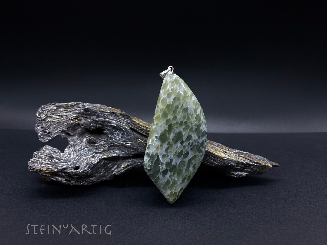 Anhänger Edelstein 'Jade' Schweiz Silber 925 - Etsy Schweiz