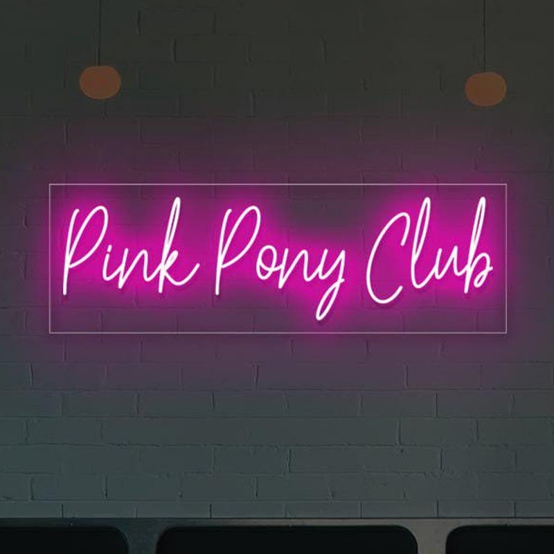 Pink Neon Sign - Etsy
