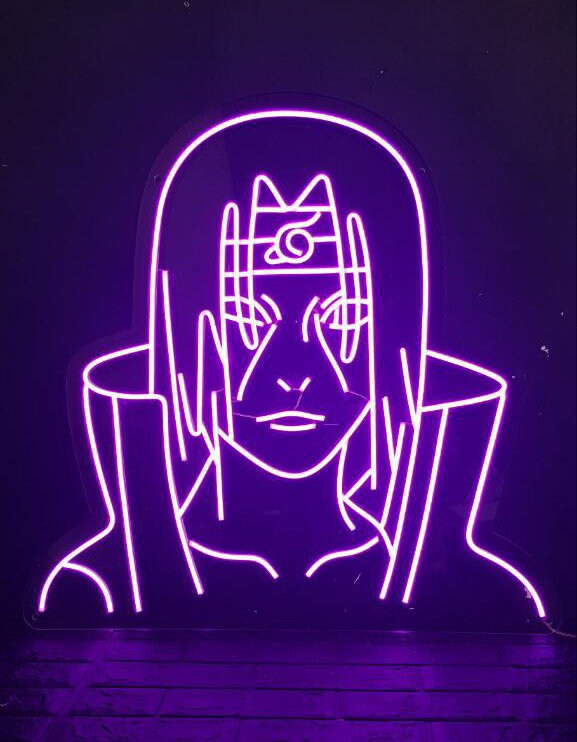 Custom Anime Neon Sign, Itachi LED Neon Light, Perfect for Bedroom Neon ...