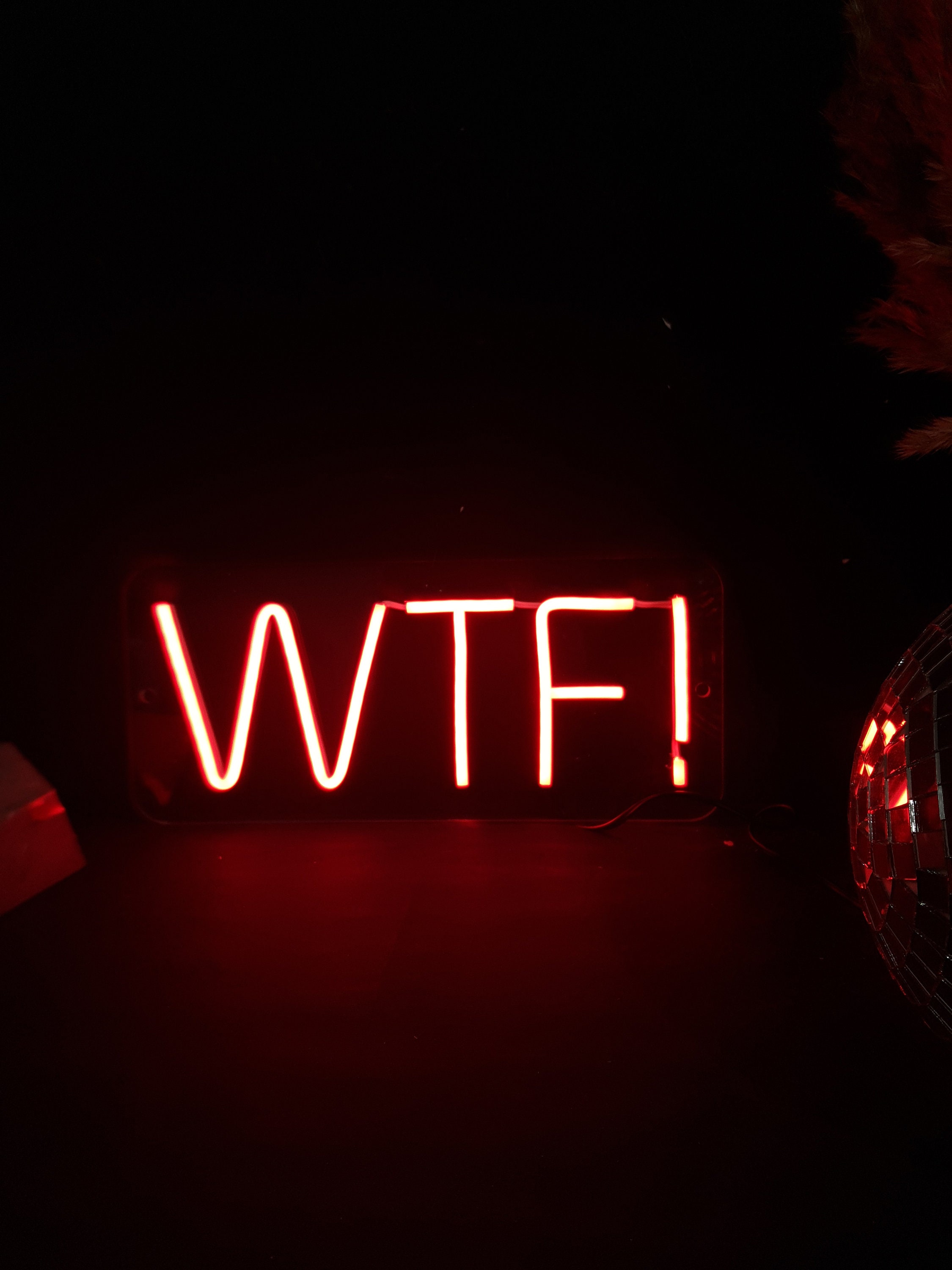 WTF Neon Light, WTF Neon Sign, Neon Sign Bedroom, Light Sign for Wall ...