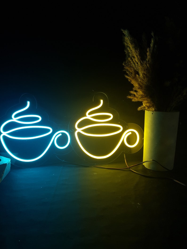 Coffee Neon Sign, Light up Sign, Coffee Bar Sign, Coffee Shop Decor ...