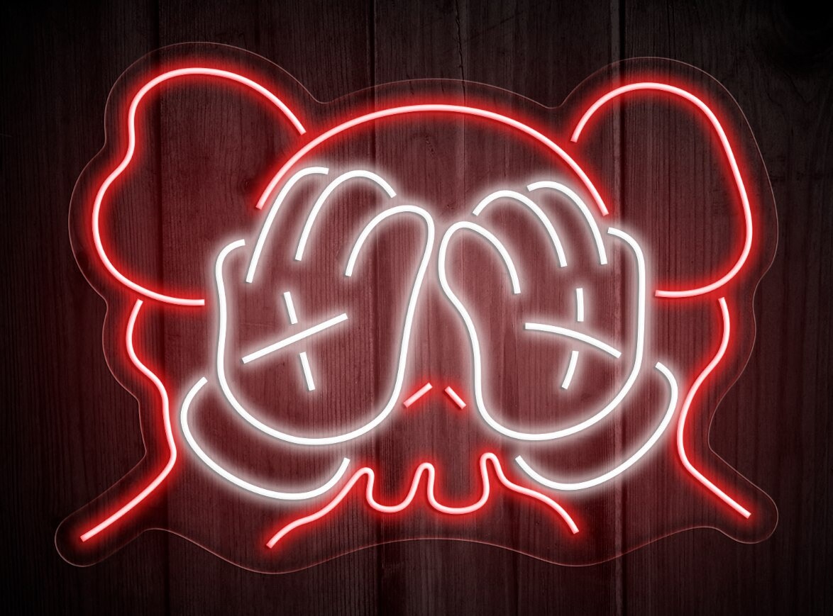 Custom Kaws LED Neon Sign for Bedroom, Game Room Pink Neon Sign, Anime ...