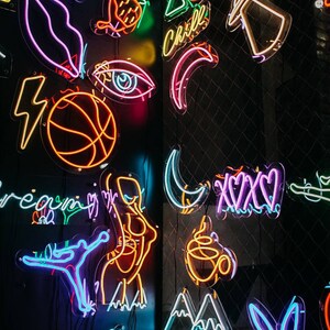 WTF Comic Neon Light Sign, Letters Neon Sign, Personalized WTF Led Neon ...