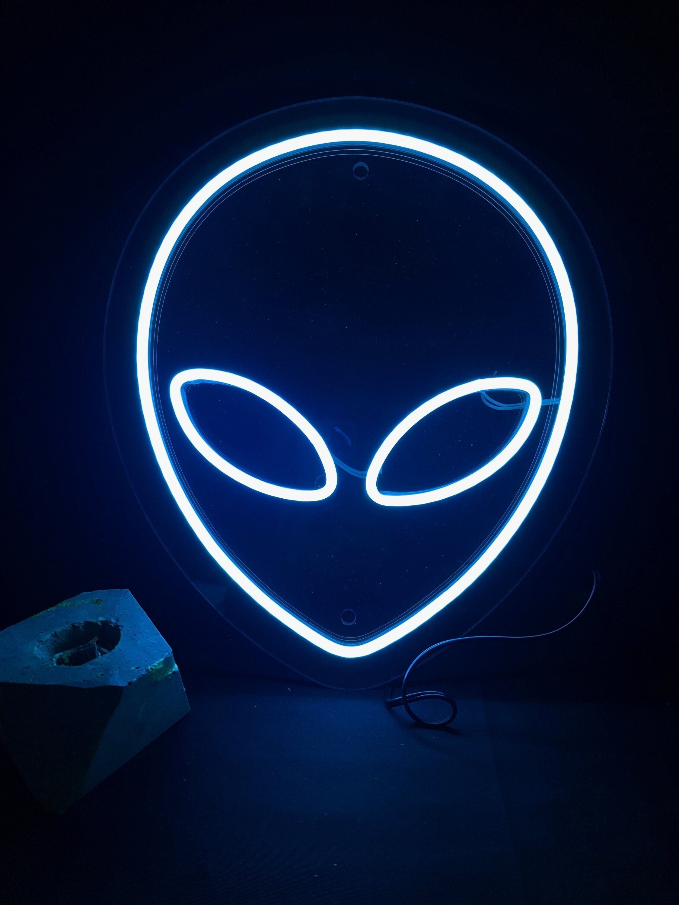 Alien Neon Sign, Neon Sign Bedroom, Neon Signs, Neon Light, Wall Neon ...