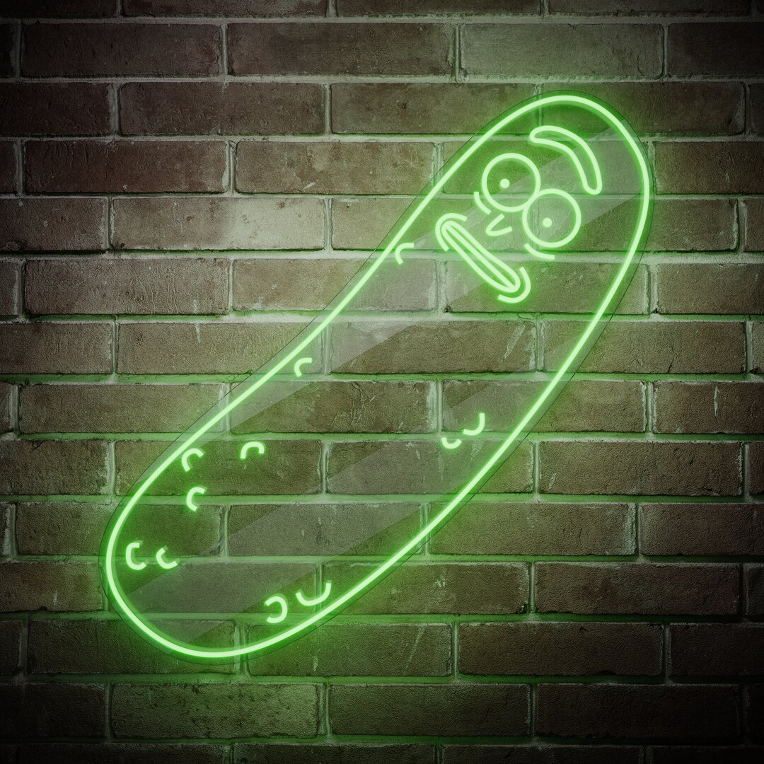 Pickle Neon Sign, LED Light Sign, Fun Cucumber Neon Sign, Bedroom Wall ...